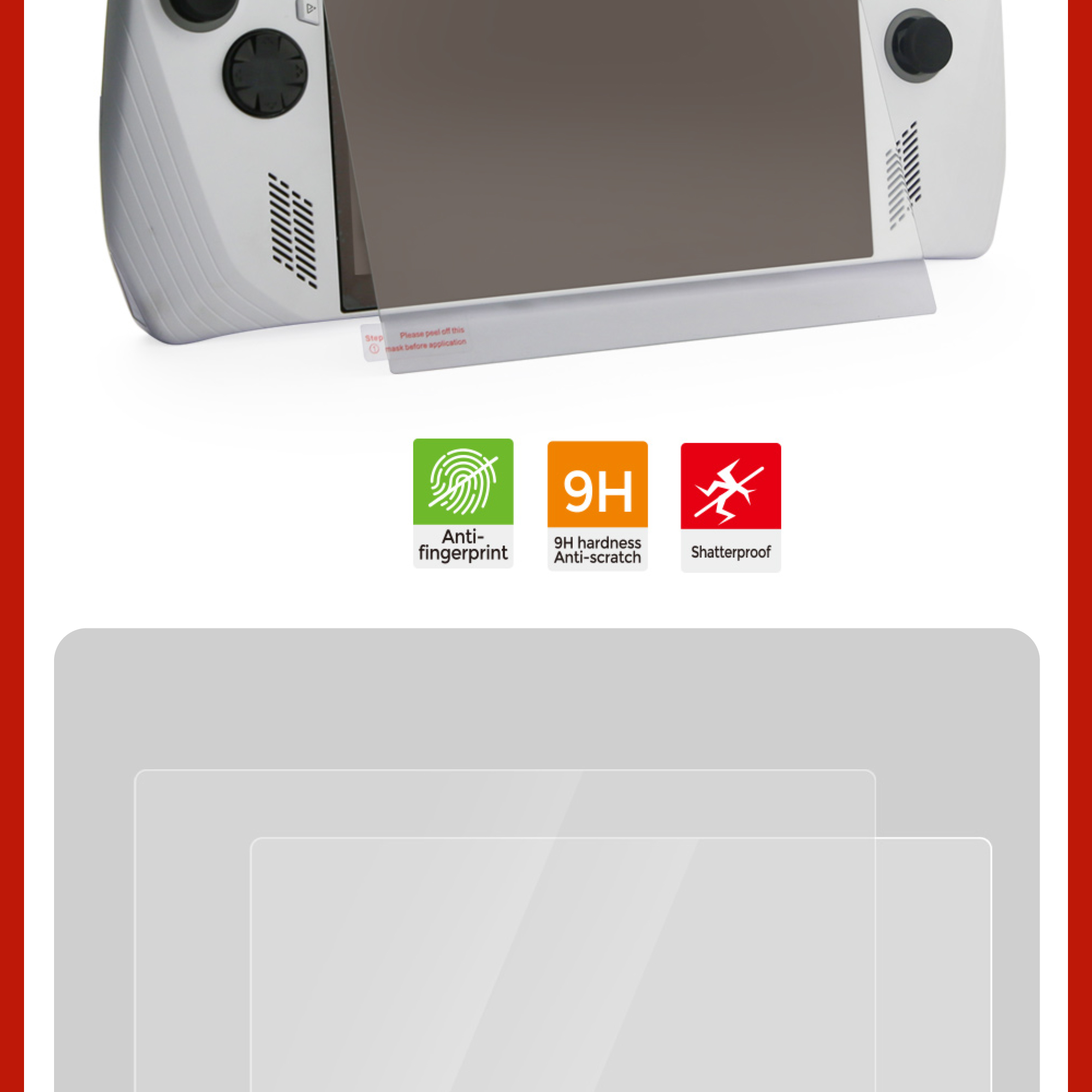 DOBE ROG ALLY X Tempered Glass Screen Protector Glass Film TY-3836 ...