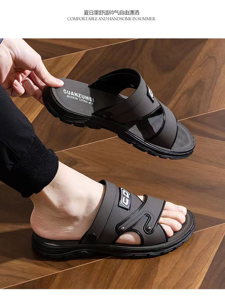 (Size 40-46) Big Size Men's Trendy Summer Casual Soft Sole Dual-Way Non ...