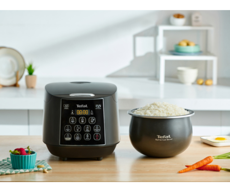 Tefal Easy Rice Plus Spherical Pot Rice Cooker (1.8L) RK736B | Shopee ...