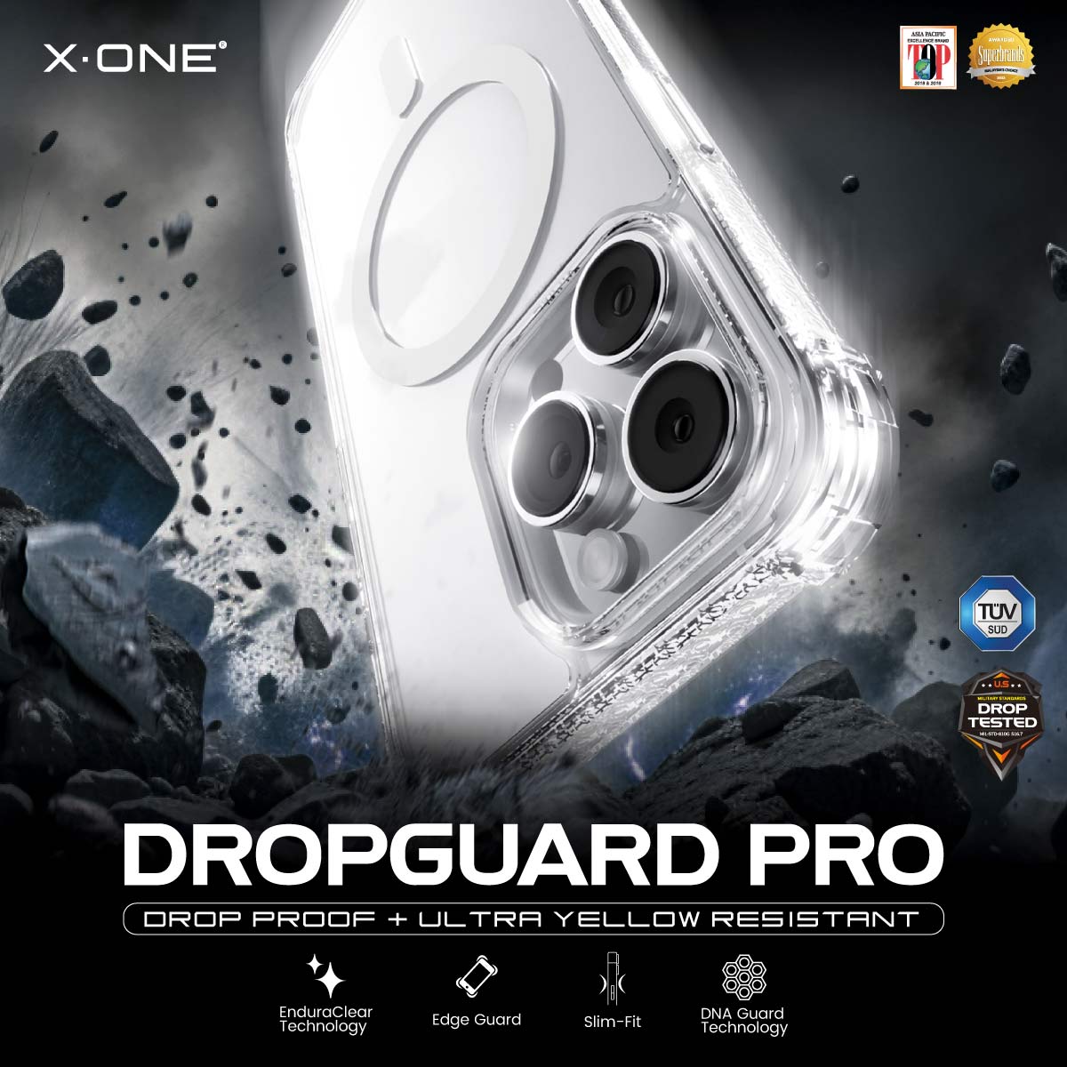 X.One Dropguard Pro Magnetic for iPhone 16 Pro Max/16 Pro/16 Plus/16/15 ...