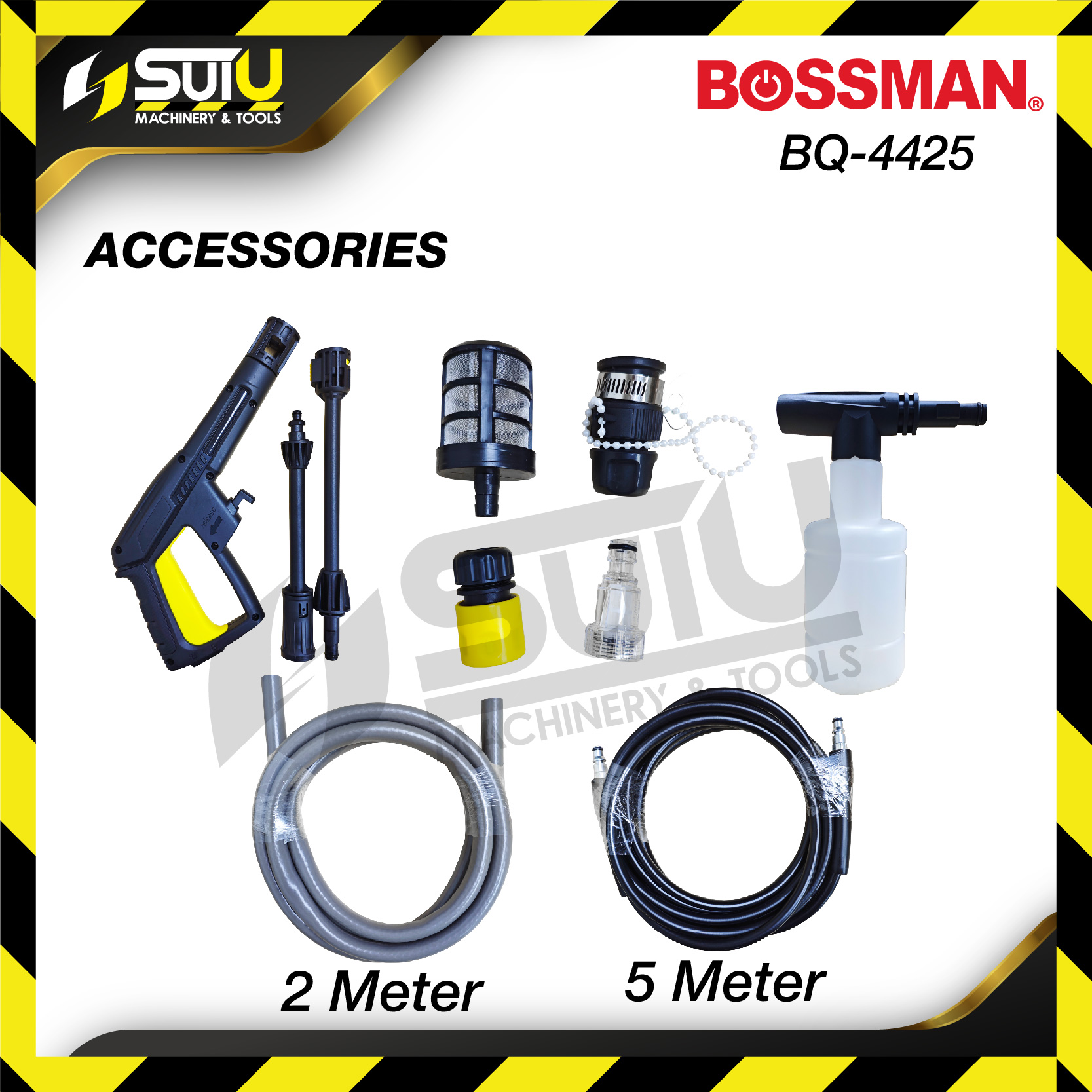 BOSSMAN BQ-4425 / BQ4425 120Bar High Pressure Washer 1800w (Brushless ...