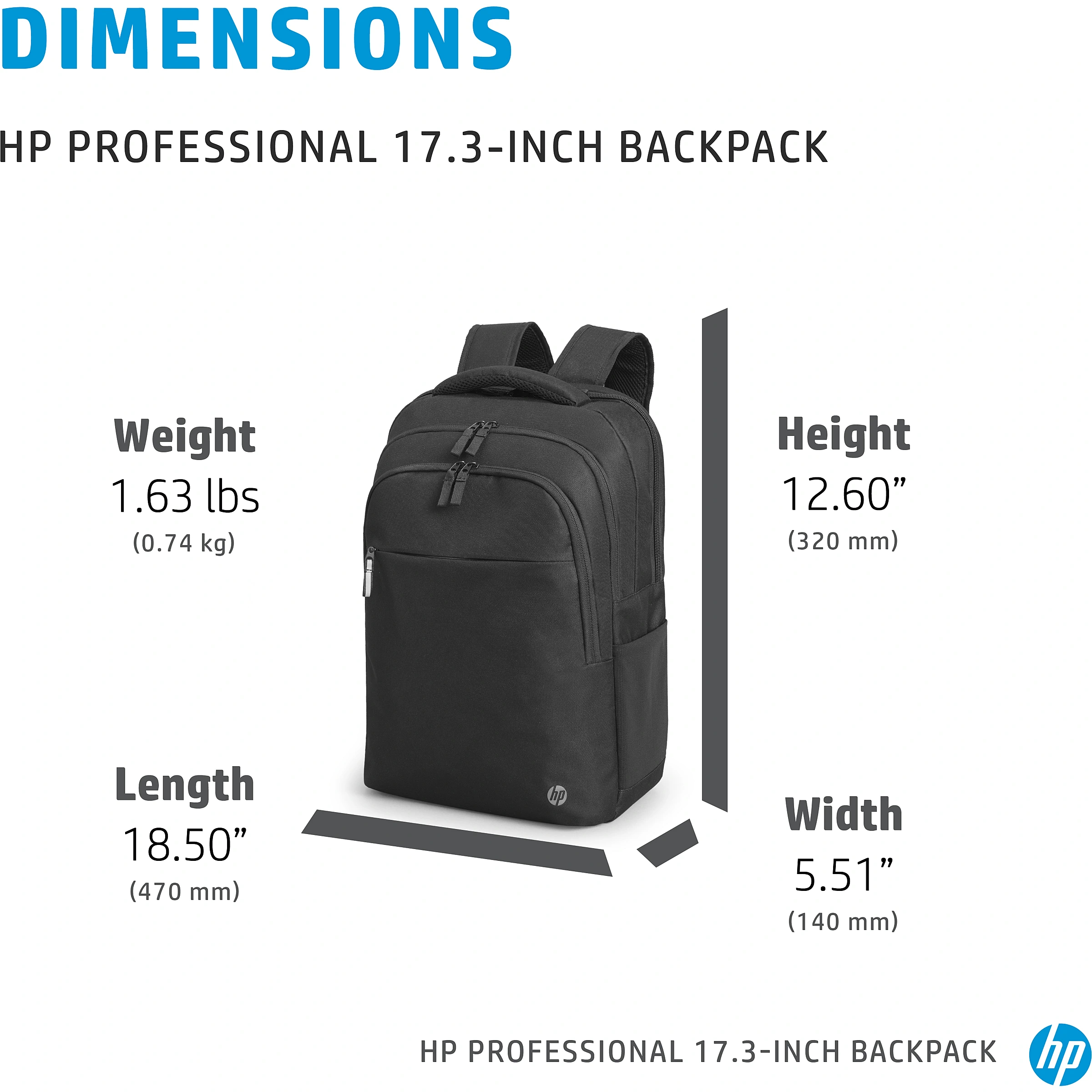 HP Professional / Pavilion 300 Gaming Backpack suitable up to 17.3 ...