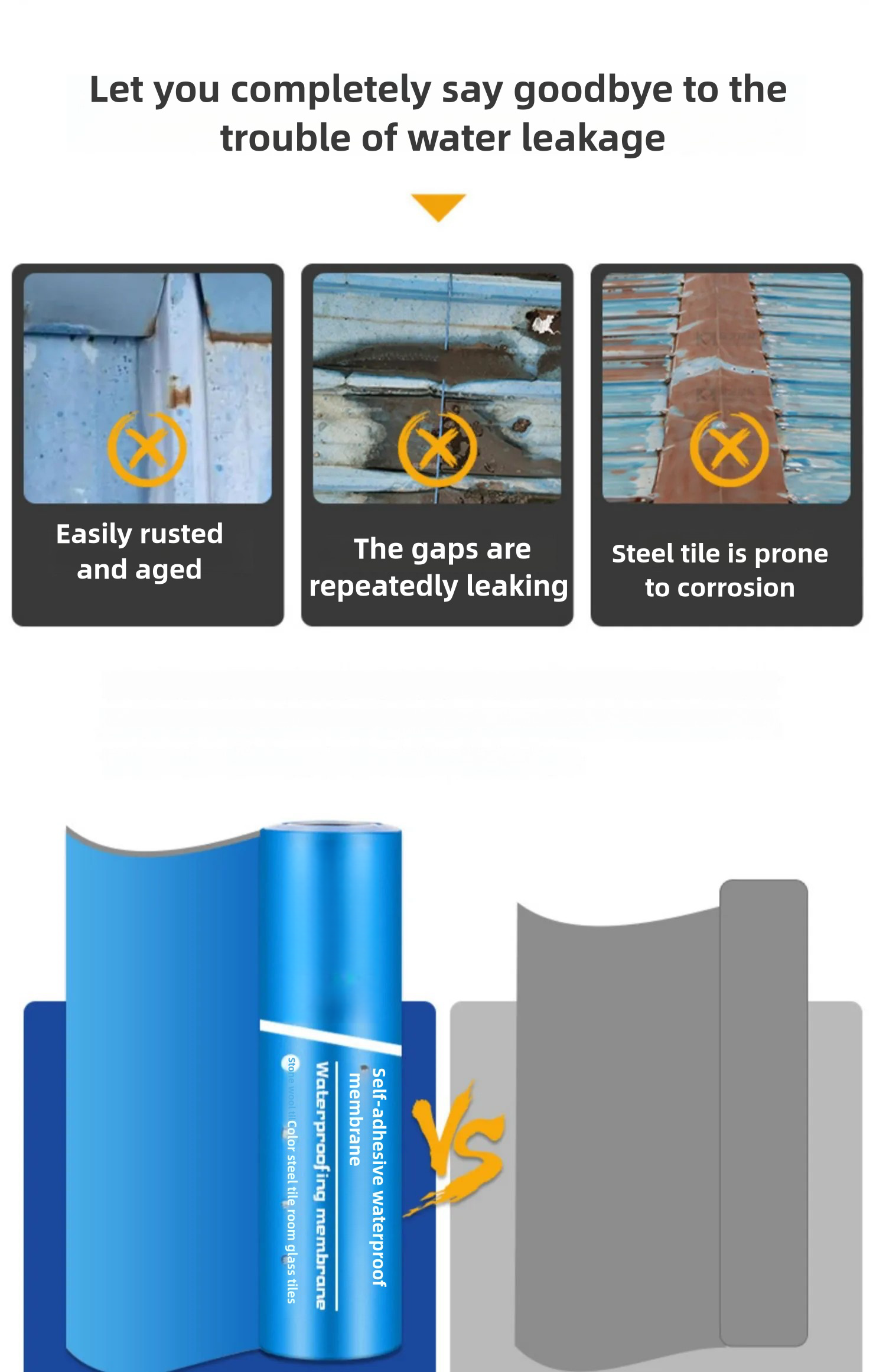 Heavy Duty Waterproof Tape Profrssional roof waterproofing Gum ...