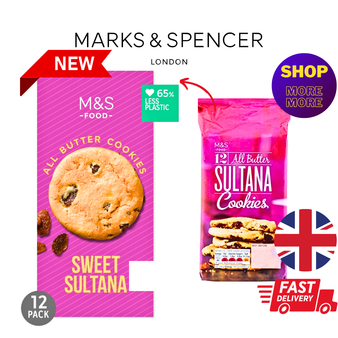 [BBD:4 DEC 2024 ] NEW M&S 🇬🇧 Marks & Spencer UK Sweet Sultana Cookies ...
