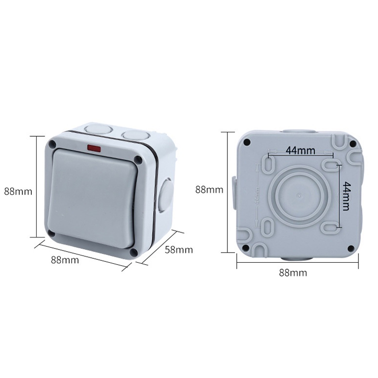 3H Suis/Suis Loceng 13A/20A IP55/IP66 Outdoor Kalis Cuaca Hard Cover ...