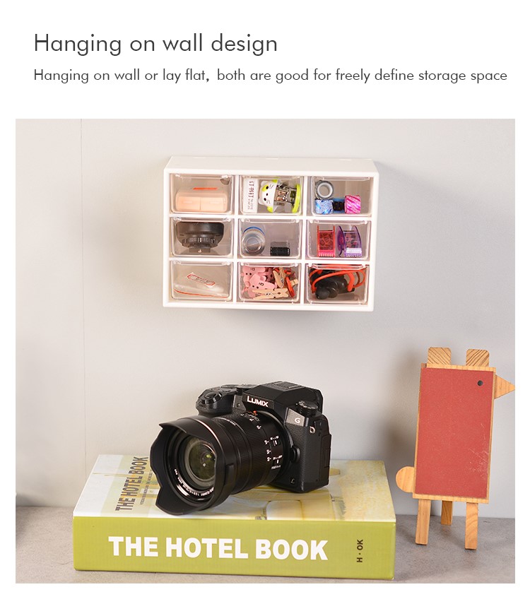 9 Slot Grid Drawer Desk Organizer Drawer Grid Mini Drawer Storage ...