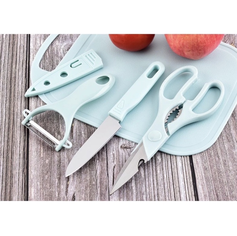 KITCHEN SET! Kitchen Knife Set with Cutting Board Kitchen Scissors Set ...