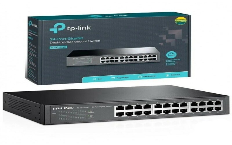 TP-LINK Tplink 24 Port Gigabit Desktop Switch RJ45 LAN Network 13 Inch ...