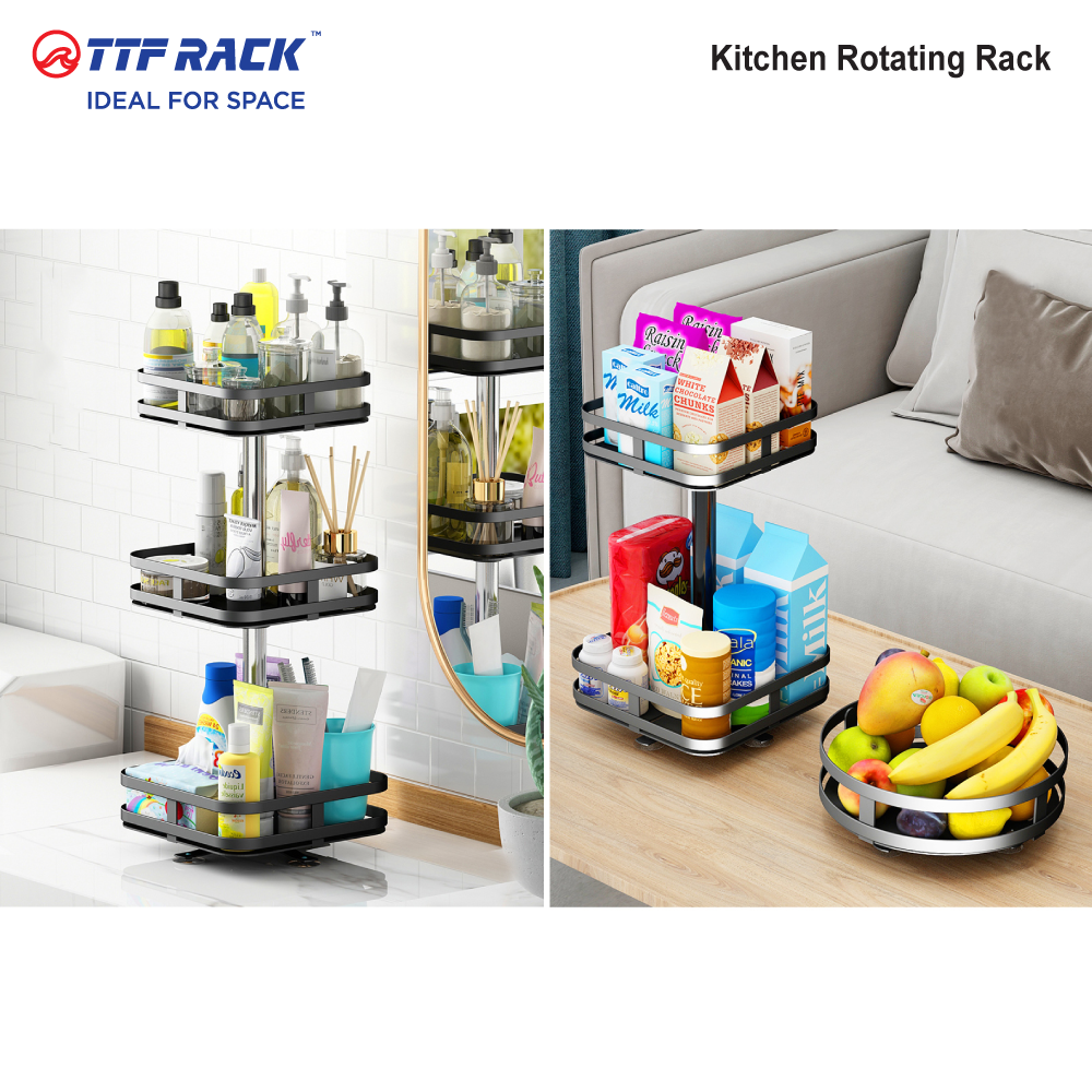 CLEARANCE SALE - TTF Rack™ Kitchen Rotating Rack Rak Rempah Spice Rack ...
