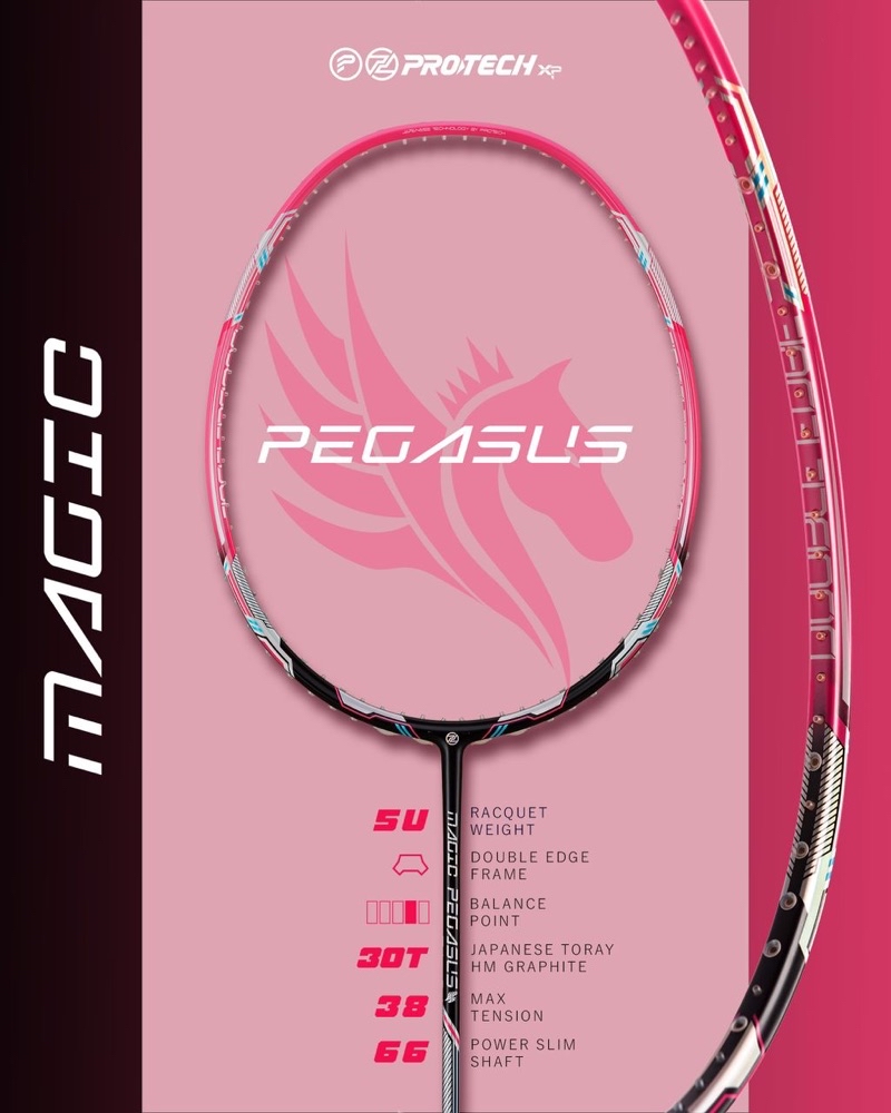 PROTECH Magic Pegasus 5UG1 Badminton Rackets Max Tension 38 LBS ...