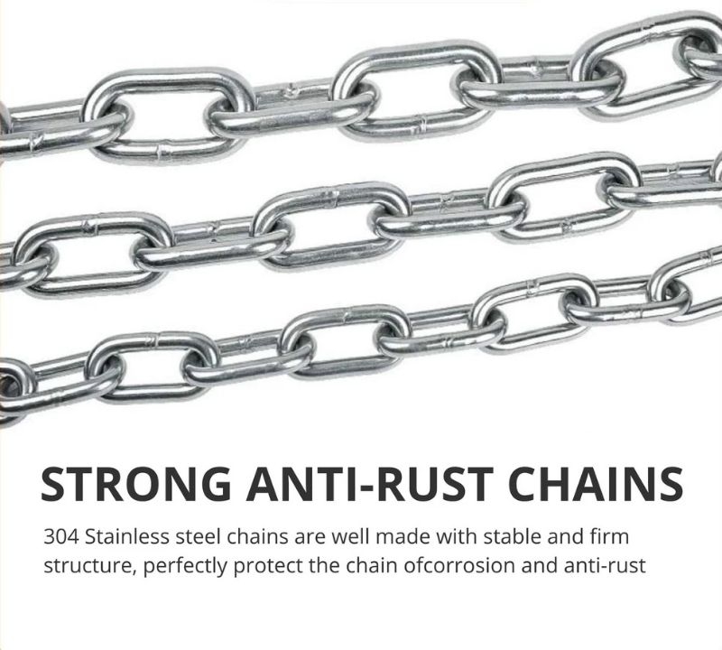 PA 304 Stainless Steel Chain 3mm 12mm SS304 Chain Anchor Chain Pet ...
