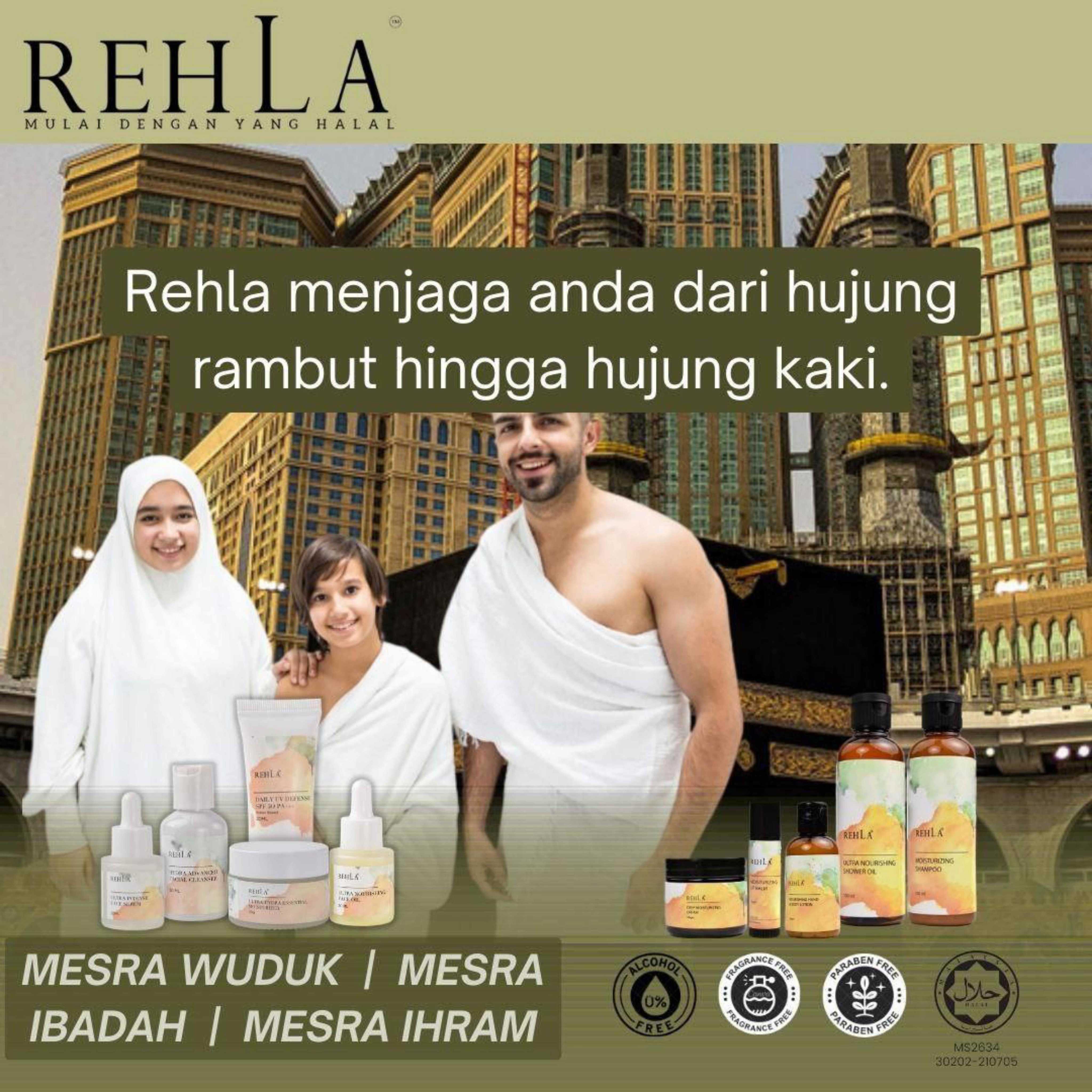 REHLA NATURAL SKIN CARE BODY CARE MESRA IHRAM HAJI UMRAH HARIAN ...
