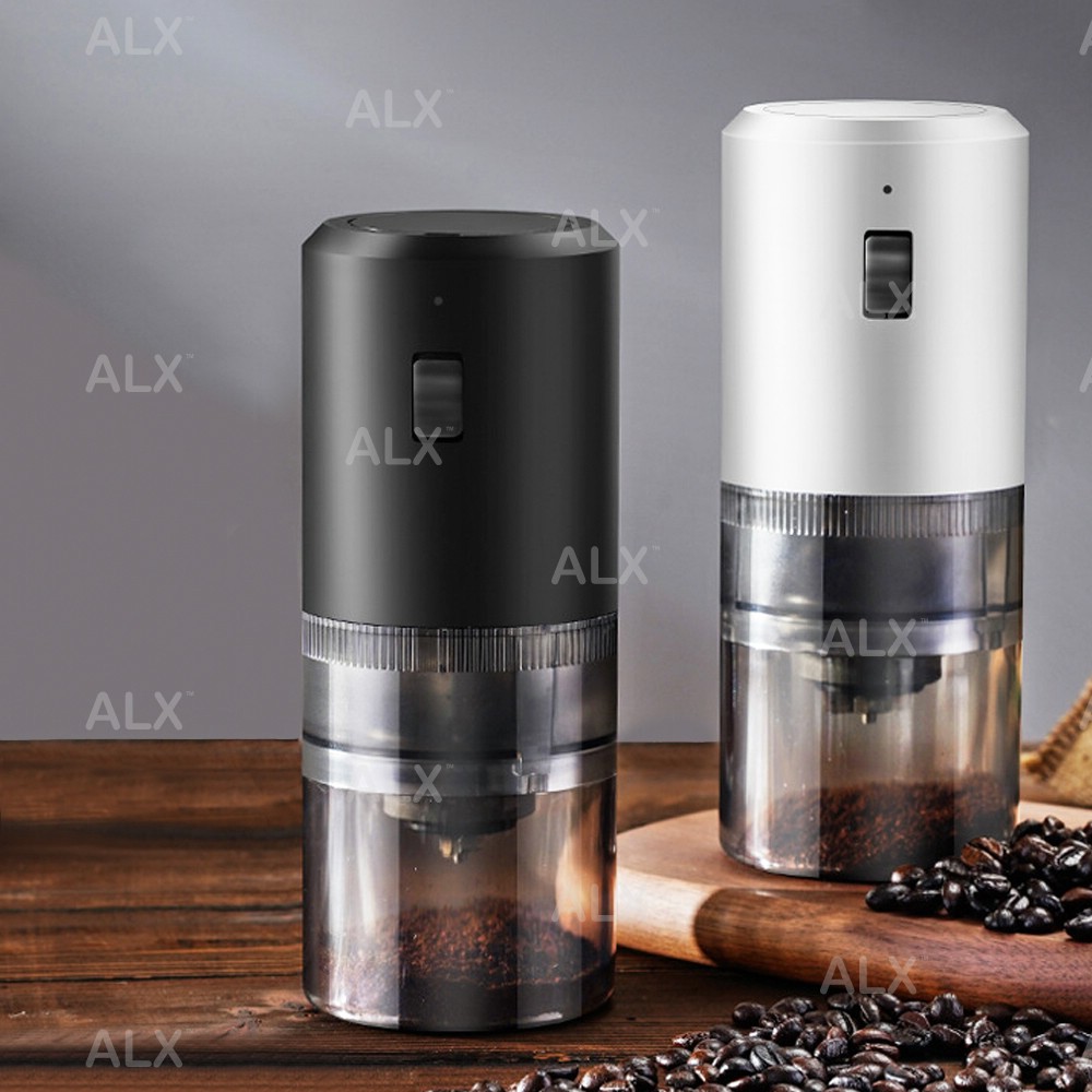 ALX Electric Coffee Bean Grinder USB Type-C Coffee Grinding Machine ...