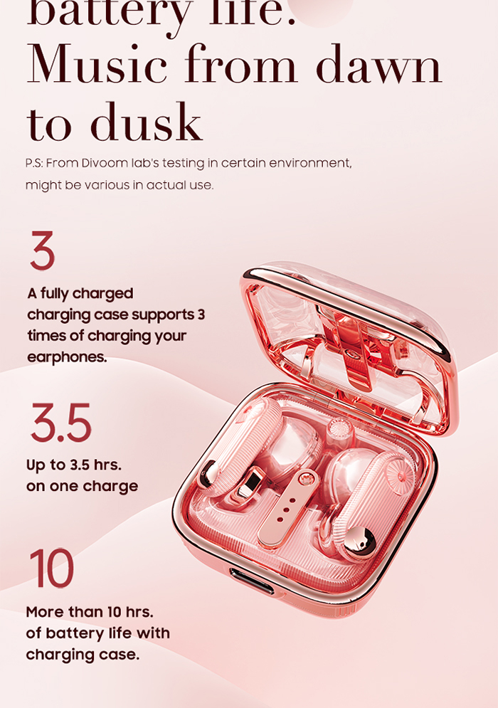 DIVOOM SPARK-AIR Bluetooth Earphone Mini & Compact Adaptive Noise ...