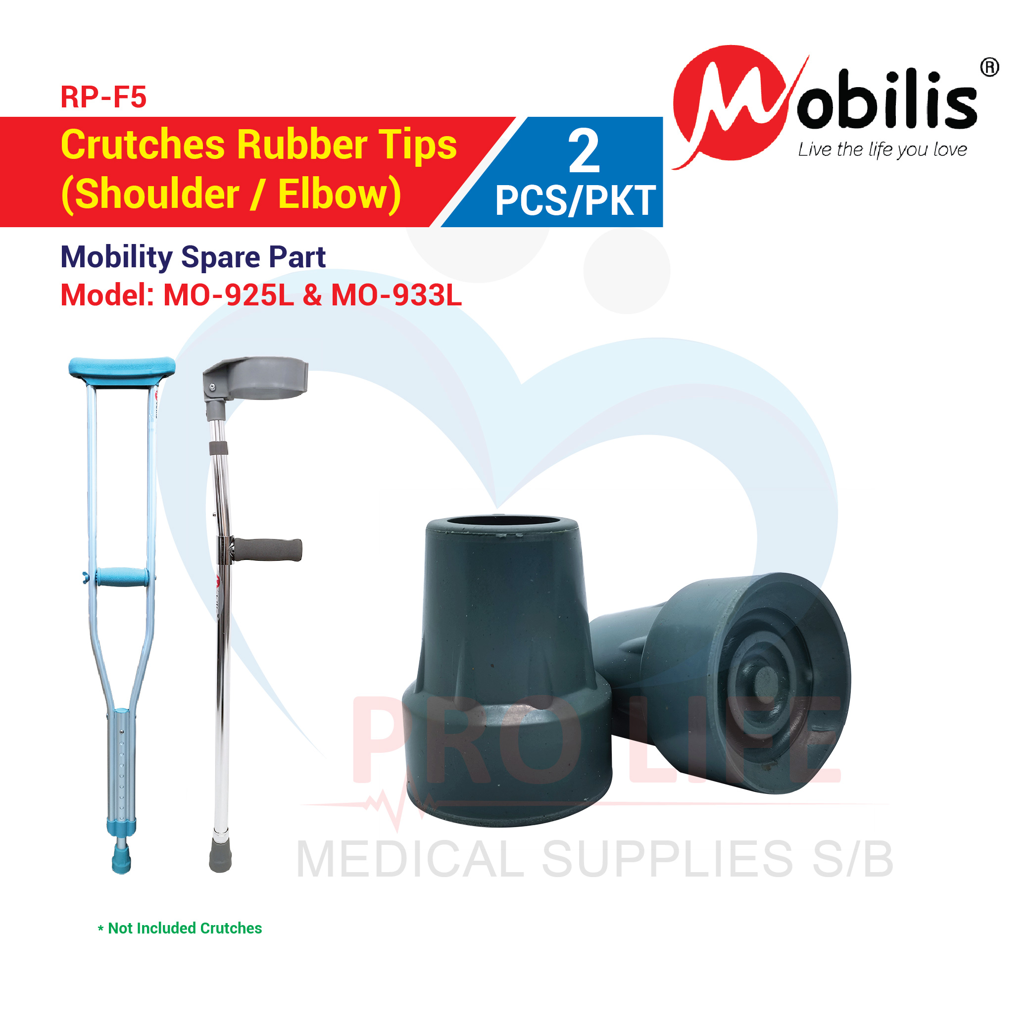 Mobilis (Spare parts)MO-925L Crutches Spare parts (No include Crutches ...