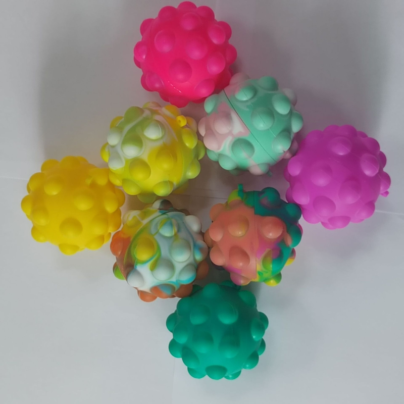 beetoys Eco Friendly Squeeze 3D Bubble Silicone Fidget Pop Ball Stress ...