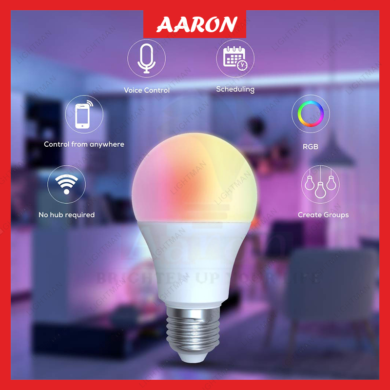 Smart Light Bulb Wifi Bluetooth Remote Control 10W E27 Tuya Ai Home Rgb ...