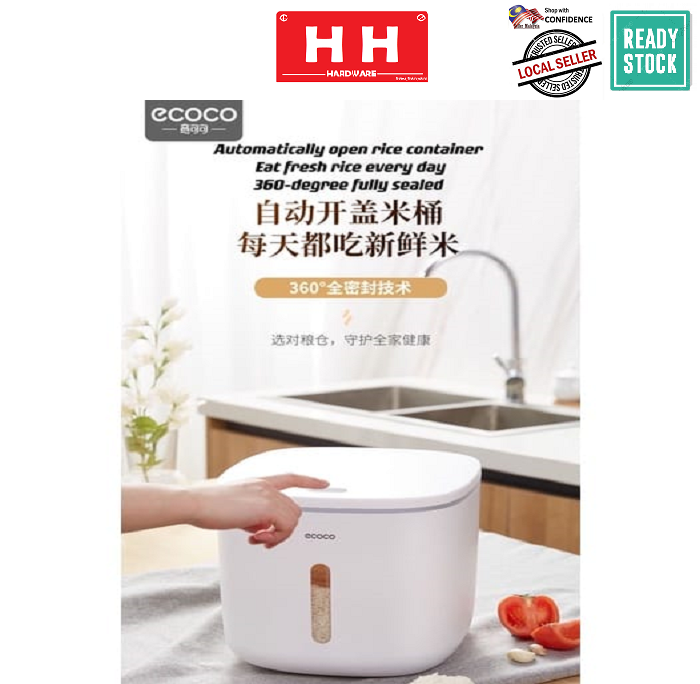 ECOCO Rice Storage Container Rice Box Insect Moisture Proof Sealed ...