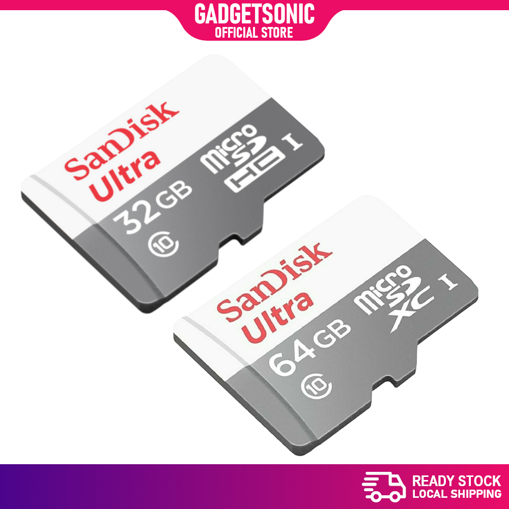 SanDisk Ultra MicroSD Memory Card TF Micro SD 16GB 32GB 64GB 128GB Class 10 100MB/s SDSQUNS ...