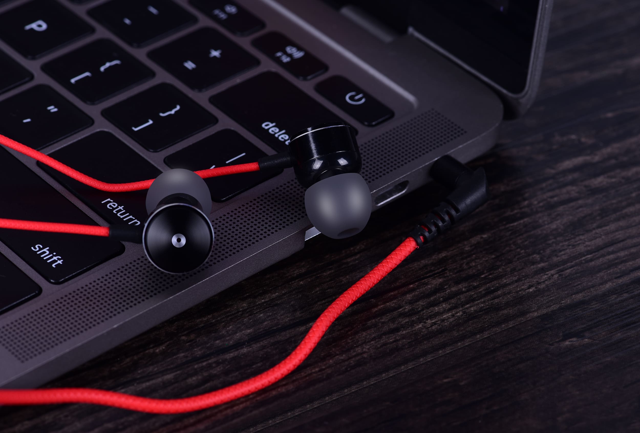 Rapoo EP28 In-Ear Headphone 3.5mm Audio Wired Earphone Built-in ...