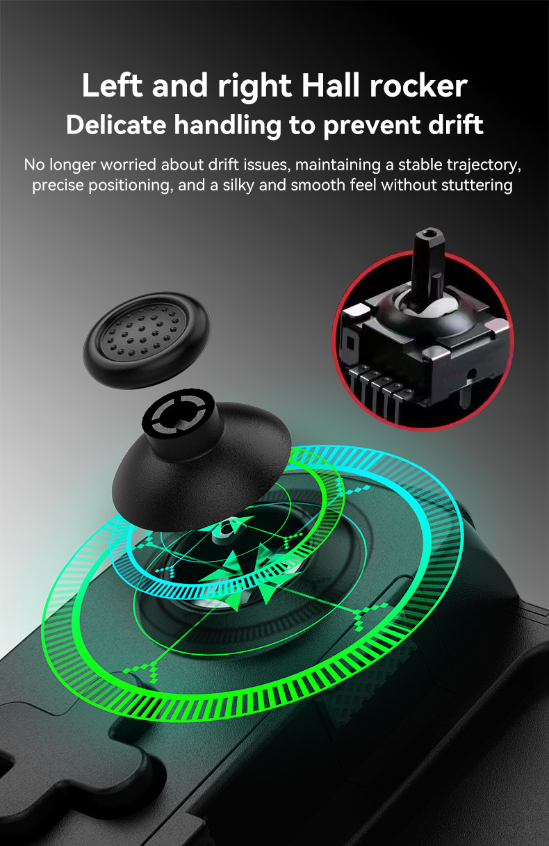 D6 Bluetooth Wireless Stretching Extendable Gaming Controller Gamepad Vibration Joystick Pad For