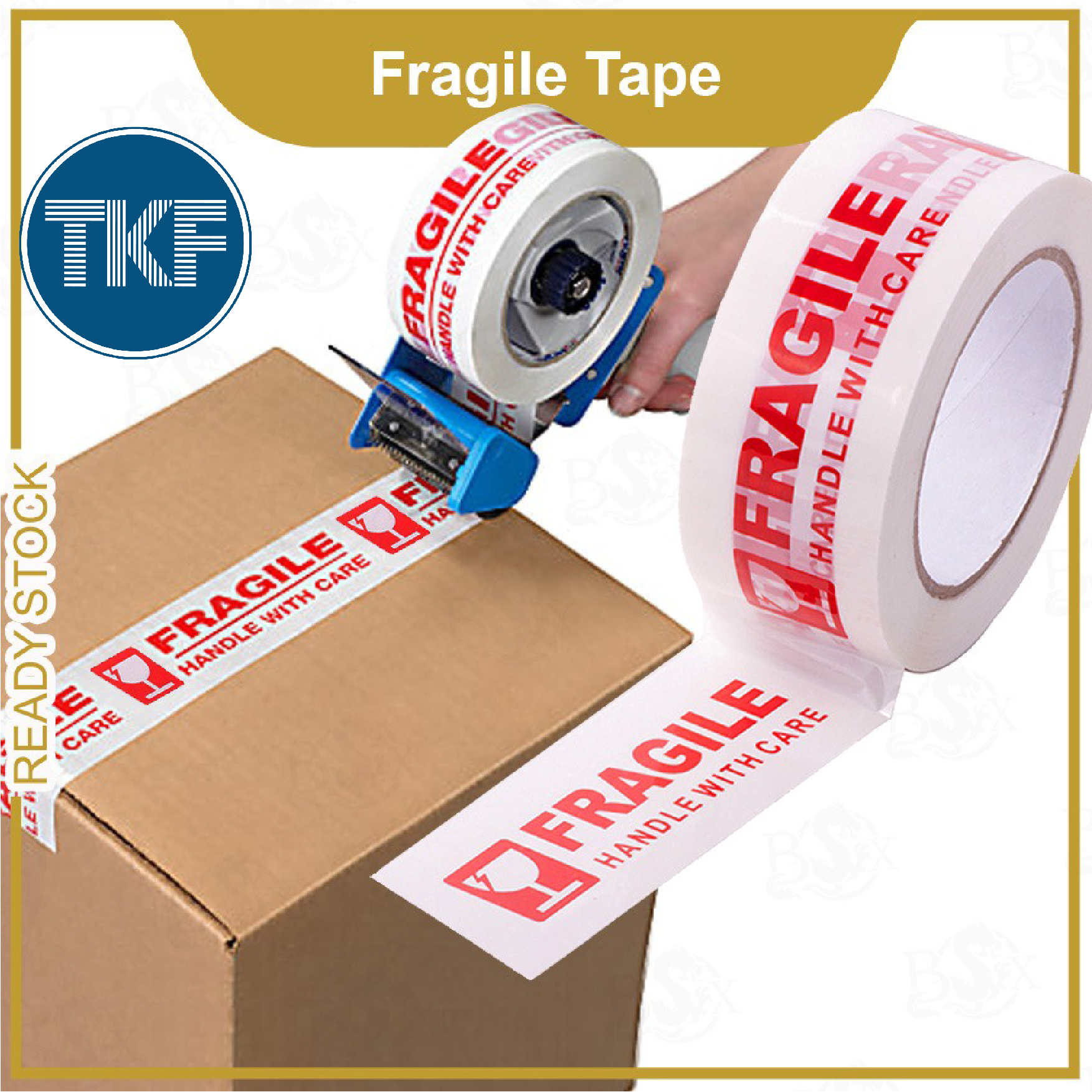 Premium 48MM X 50METER X 50MIC High Quality Fragile Tape Opp Tape 1 ...