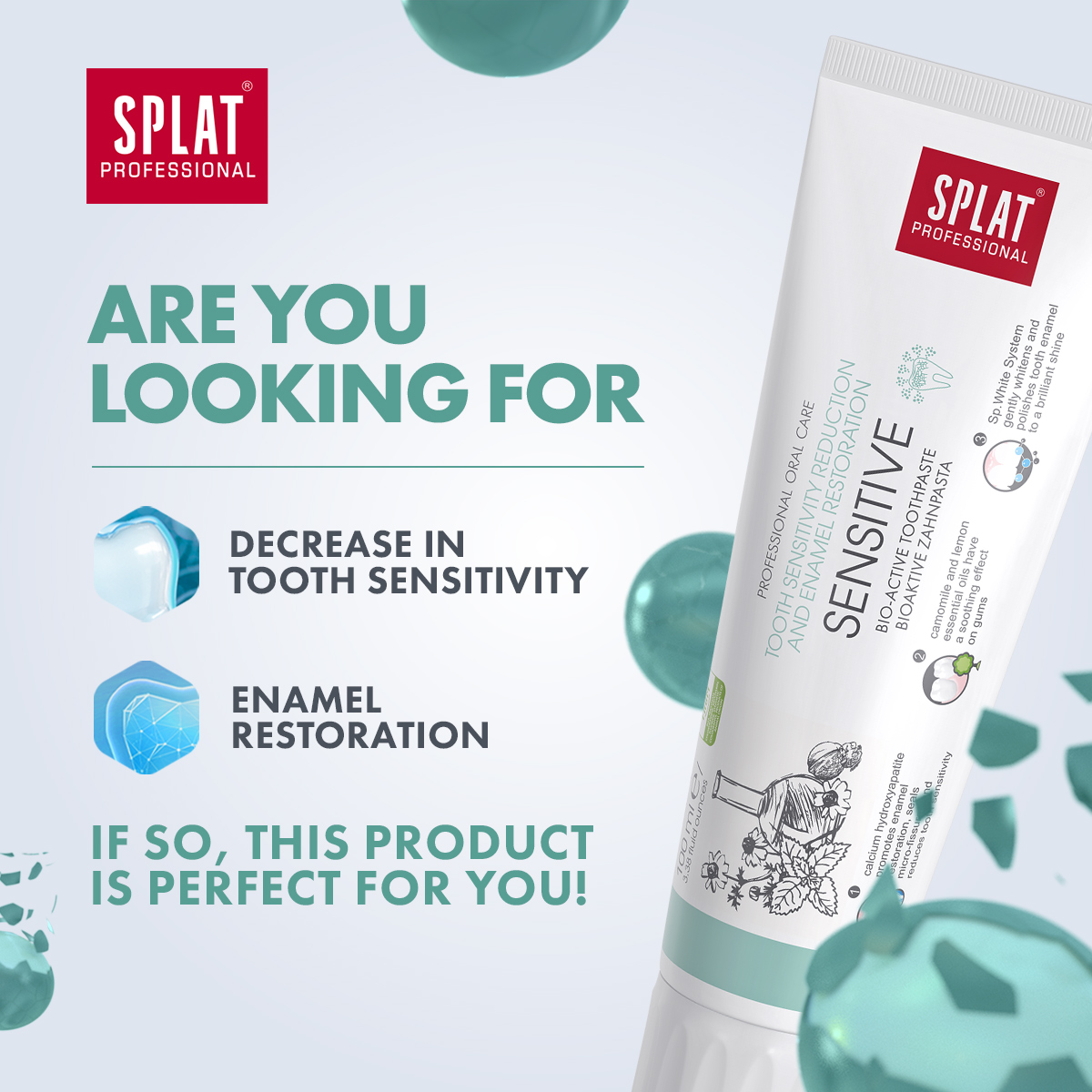 SPLAT Professional Series Sensitive Toothpaste [100ml] | Shopee Malaysia