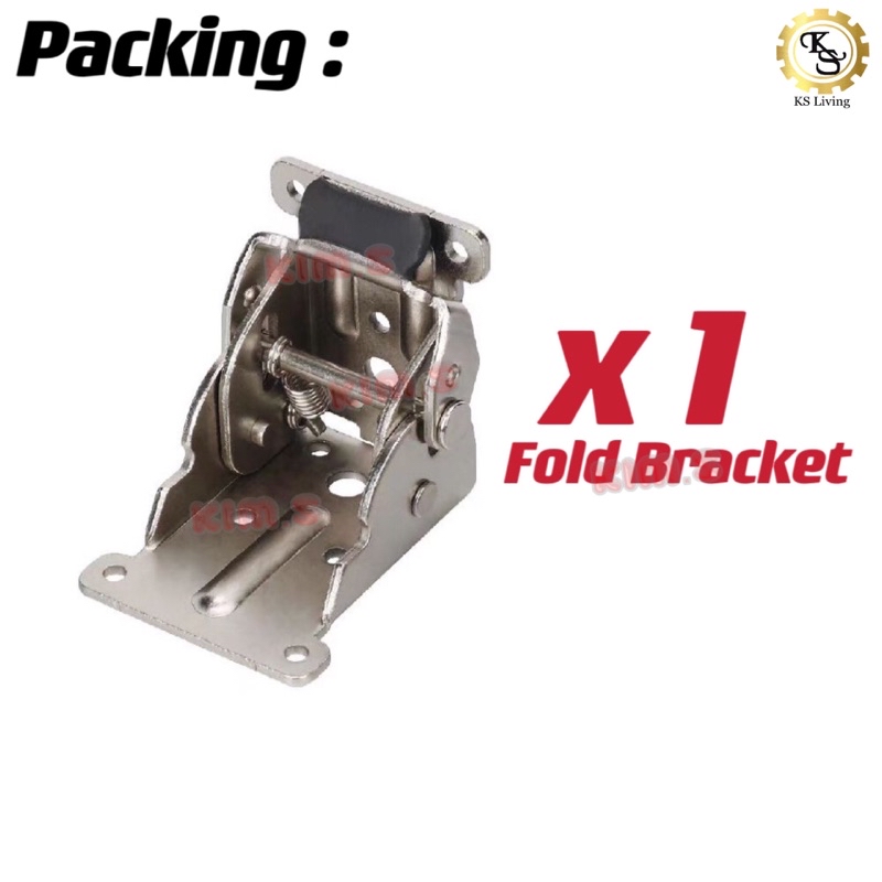 Kim.S Solid 180° Fold Bracket Heavy Duty Leg Bracket Hinge Folding ...