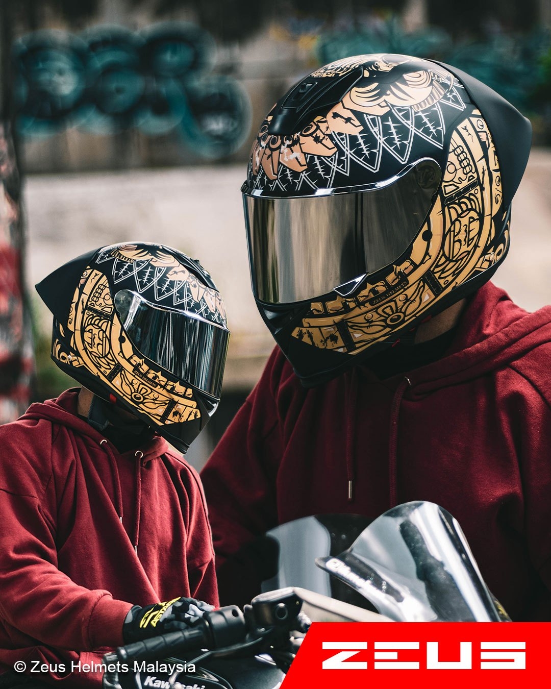 ZEUS HELMETS ZEUS ZS-1900 FULL FACE HELMETS | Shopee Malaysia