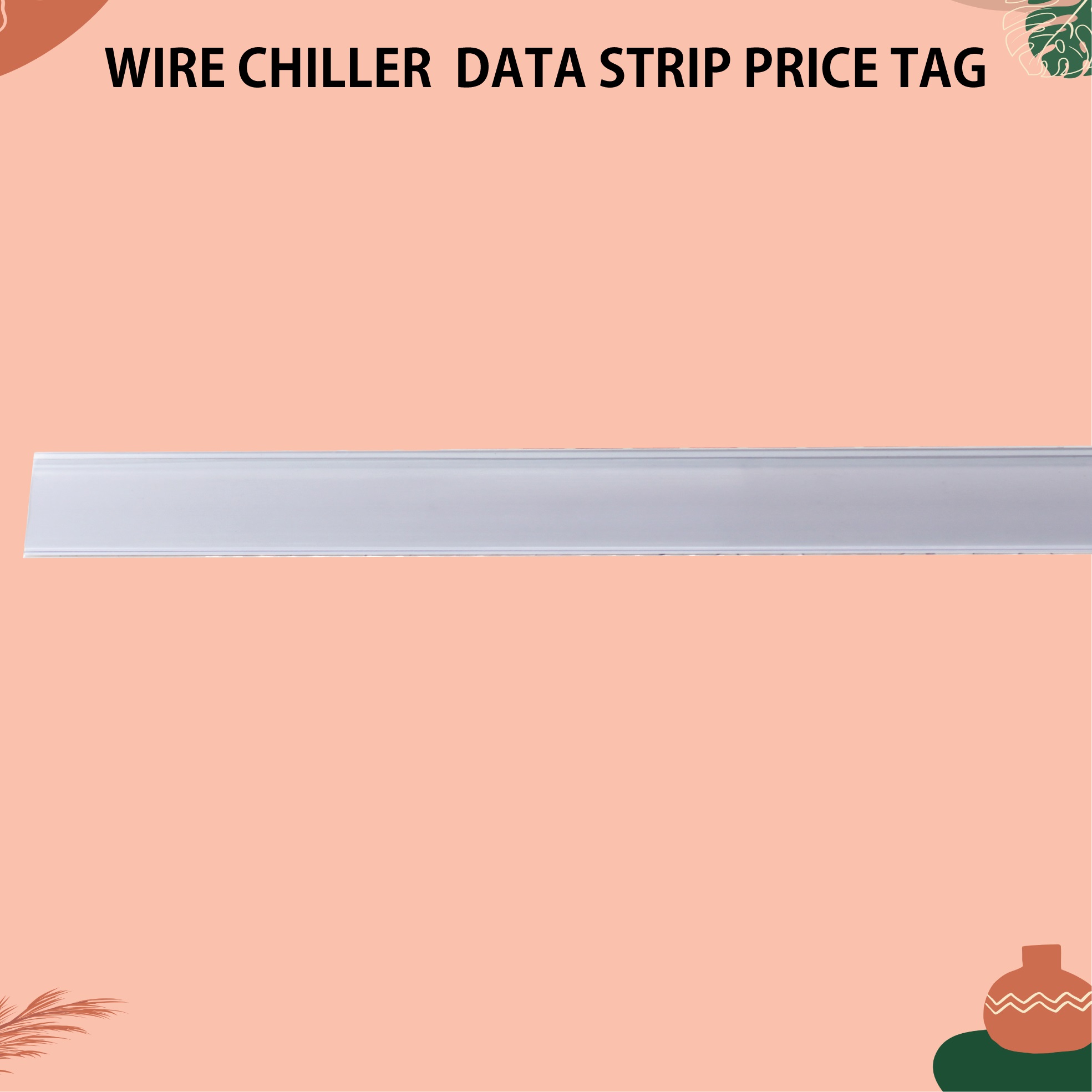 JME Ready Stock Chiller Price Tag Wire Shelf Price Tag Cooler Shelf Tag ...