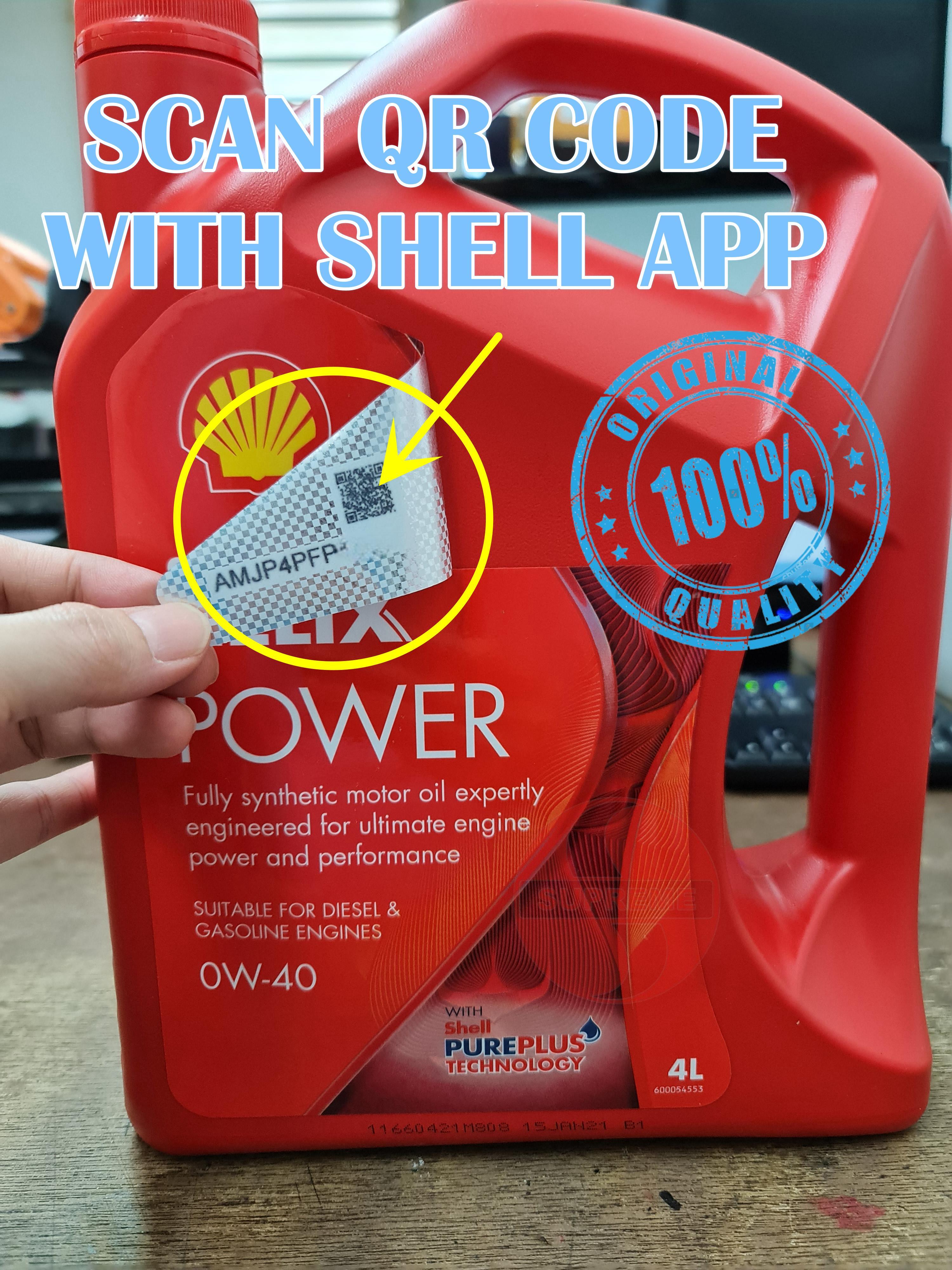S2U Original Shell Helix Power 0W40 Engine Oil Fully Synthetic SN PLUS ...