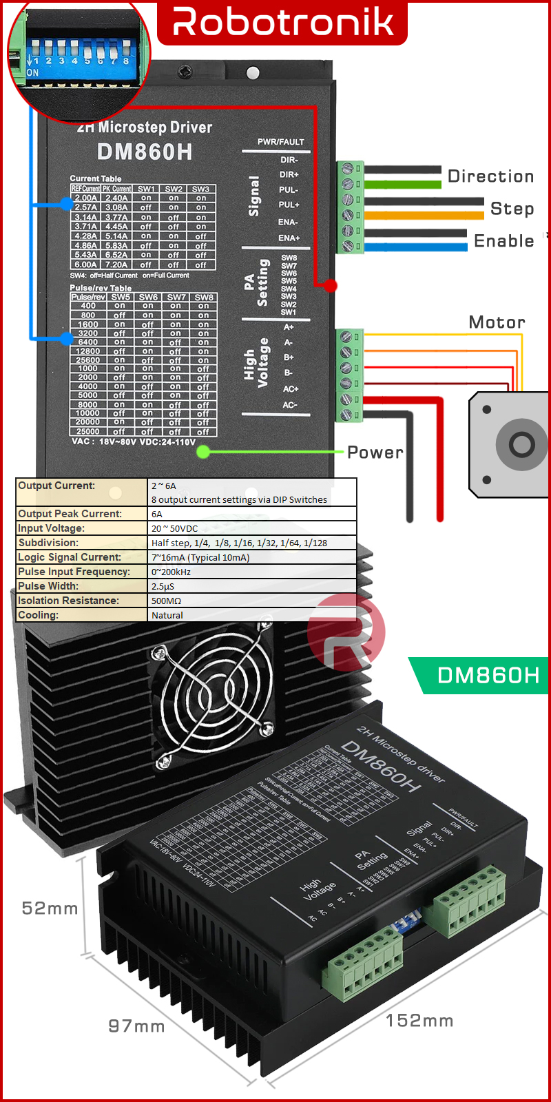 Stepper Motor Driver - DM 542 556 860H TB67S109 TB 6560 6600 | Shopee ...