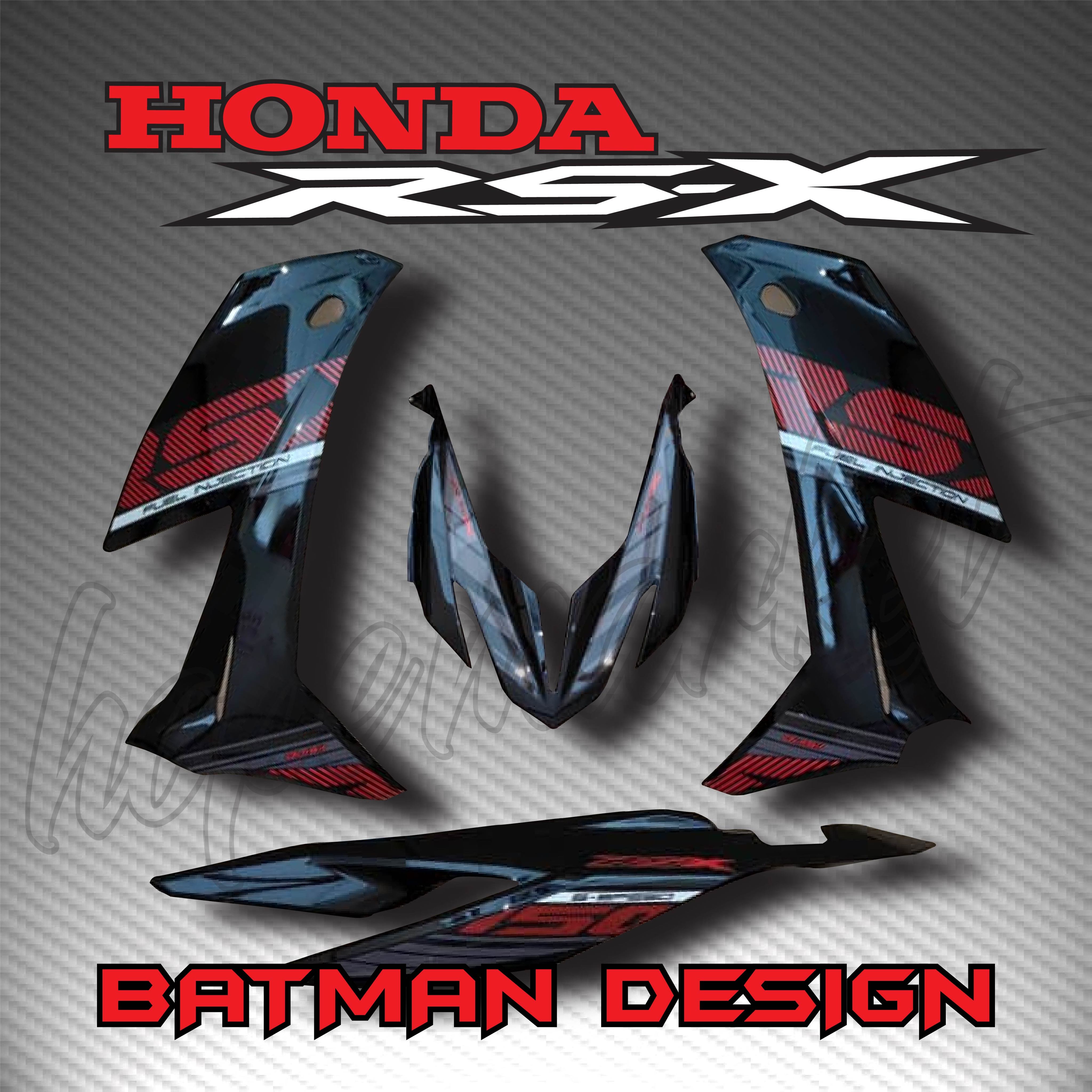 STRIPE MOTOR HONDA RSX 150 ( 27 ) CUSTOM BATMAN DESIGN BODY STICKER ...
