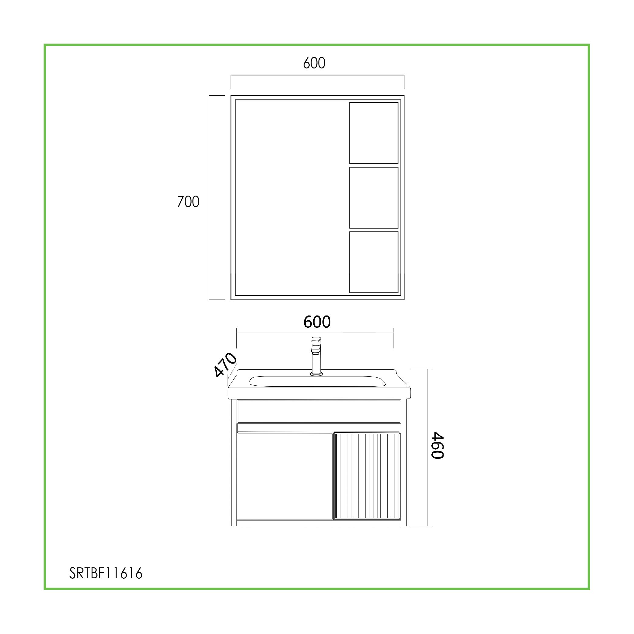 SORENTO SRTWC8355-RL Wc +Basin Cabinet Set Combo set/ stainless steel ...