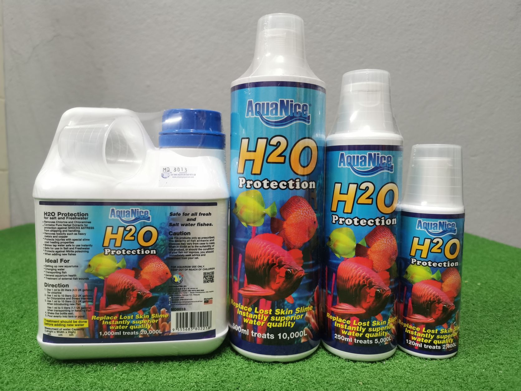 Aquanice H2O Protection Anti-Chlorine (1L/500ml/250ml/120ml) Water ...