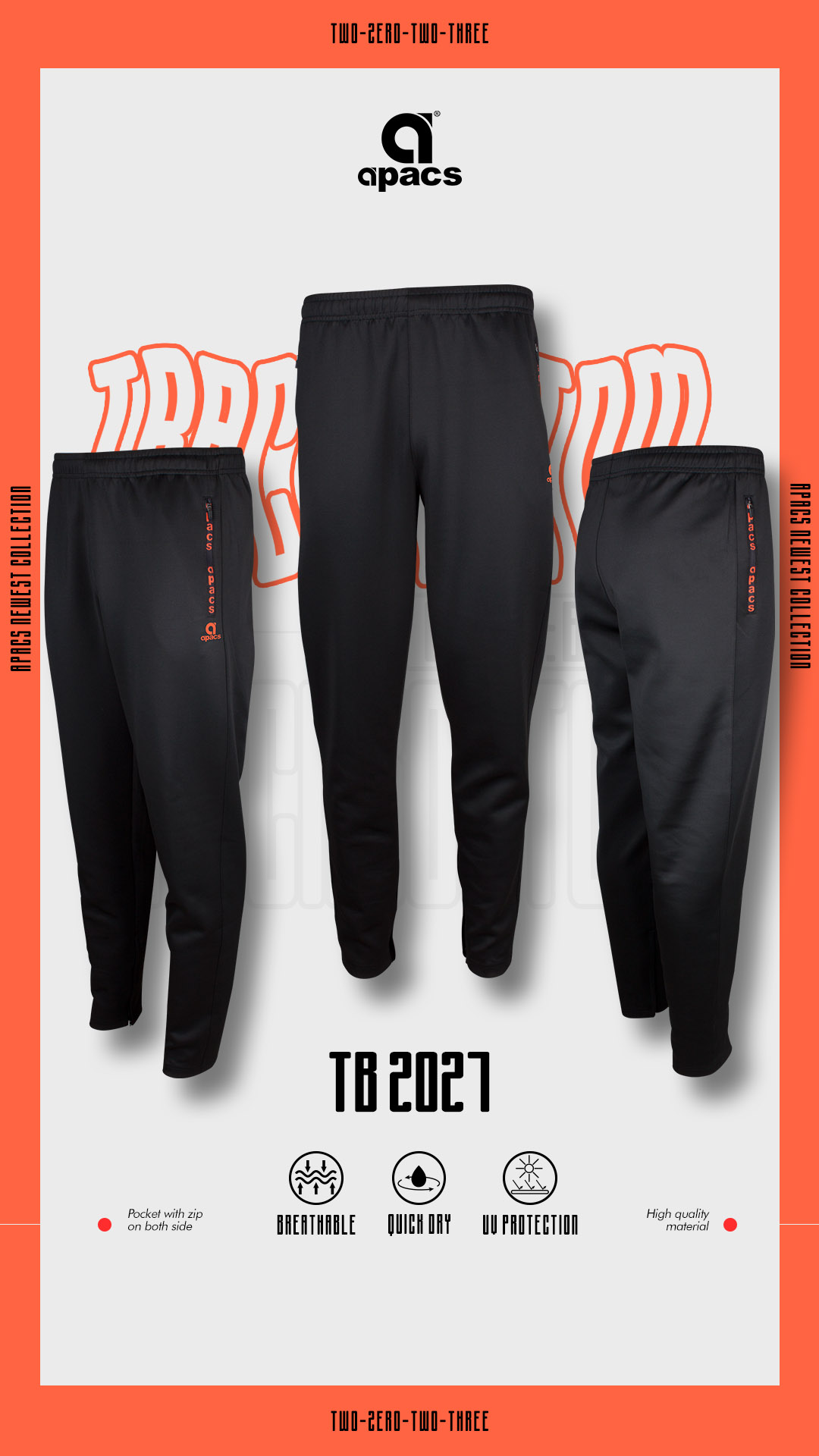 APACS TRACK BOTTOM/LONG PANT TB2027-AT | Shopee Malaysia