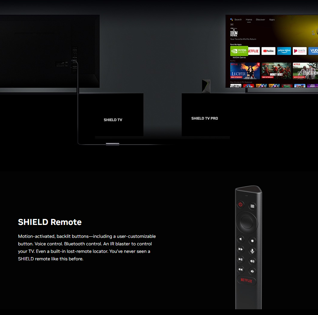 NVIDIA Shield Tv Includes all-new SHIELD remote, Dolby Vision Atmos ...