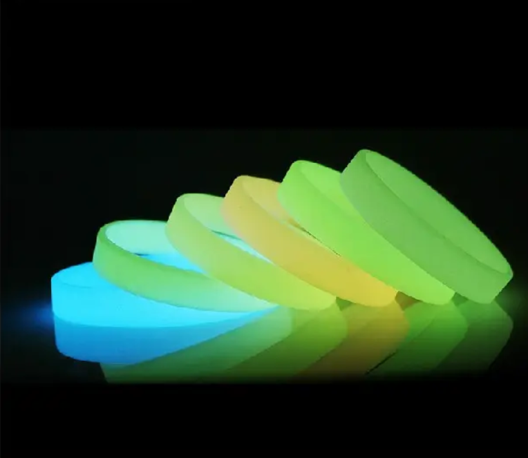 🔥ready stock🔥 100PCS 202x12mm Glow In The Dark Silicon Wristband ...