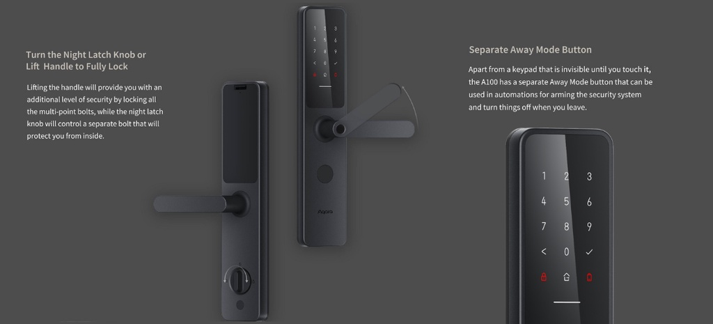 Aqara A100 Zigbee Smart Door Lock | Shopee Malaysia