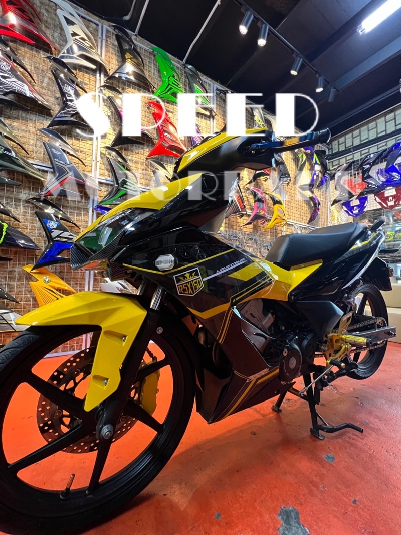 COVER SET RSX KUNING HITAM DESIGN 2023 | Shopee Malaysia