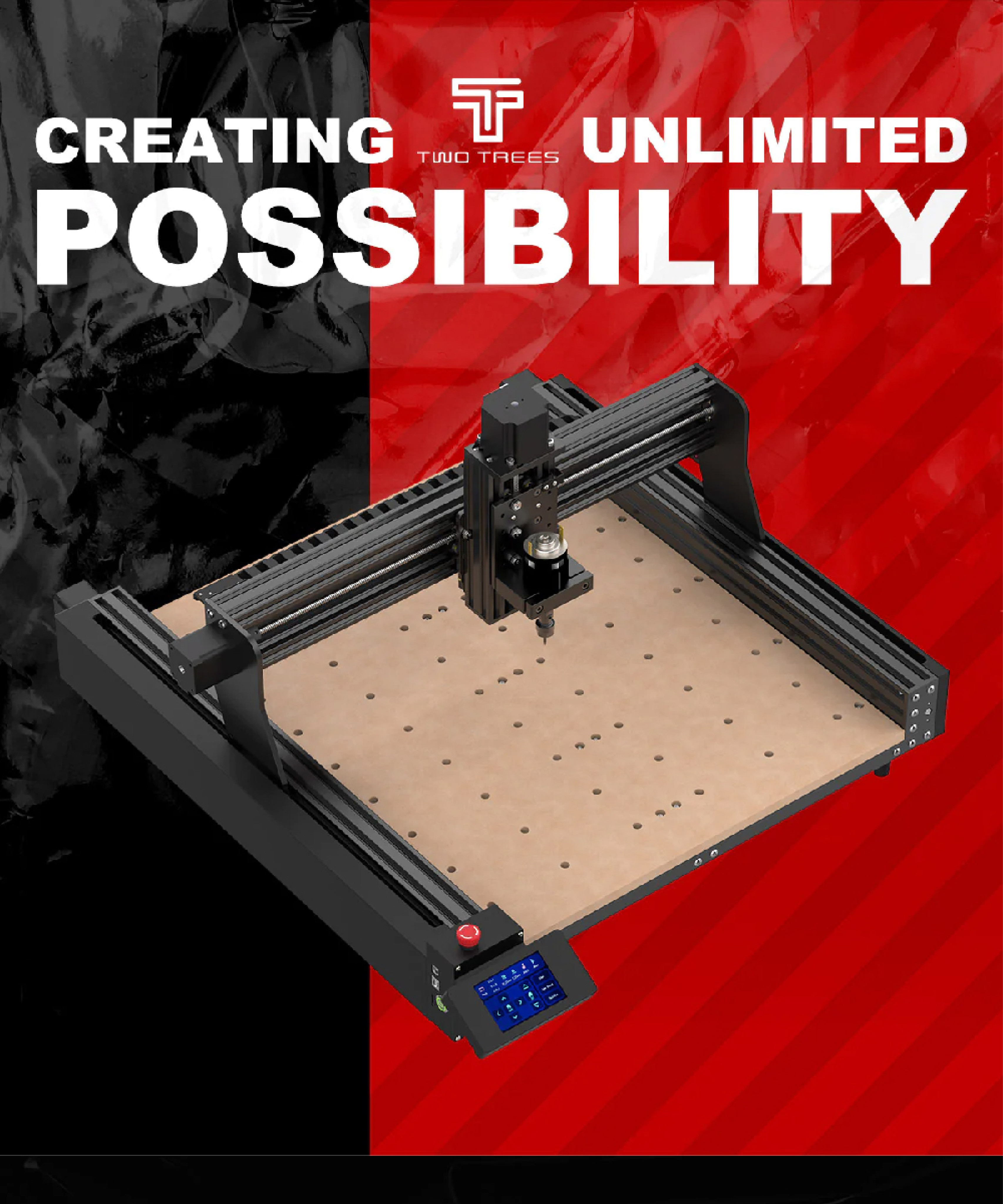 Two Trees TTC - 450 CNC Router 80w CNC Module / High Accuracy up to 0 ...
