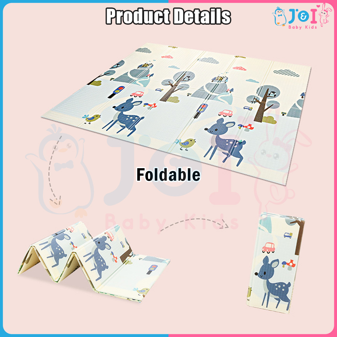 Baby Mat 2cm Thick (180/200 cm) Double Sided Playmat Baby Tikar Kids ...