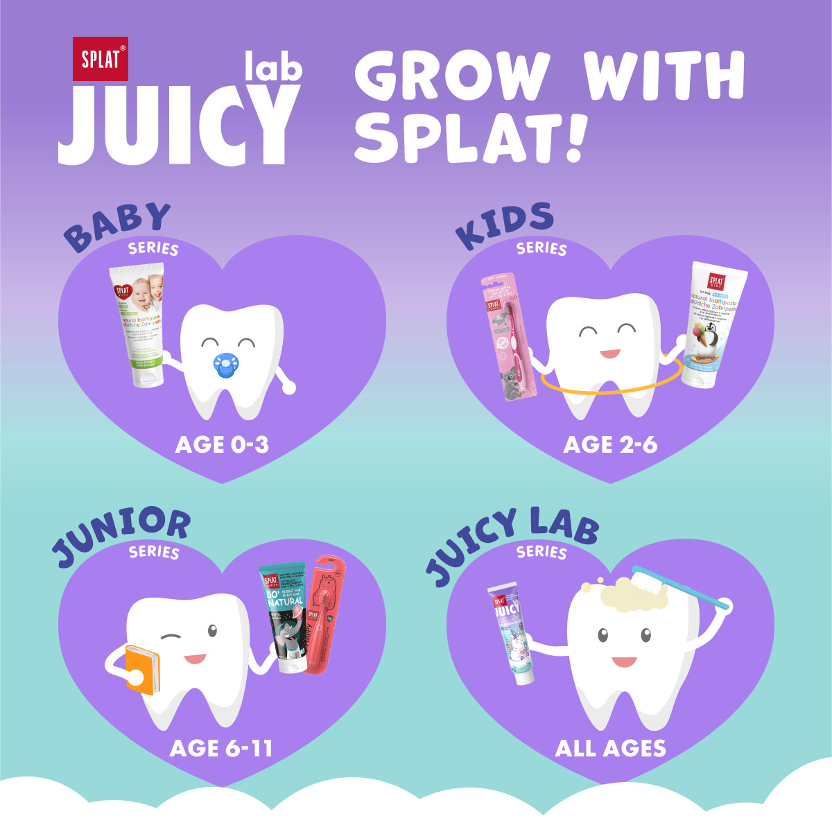 SPLAT Juicy Lab Dream Berries Toothpaste 80g |Ubat gigi budak 儿童牙膏 | Shopee Malaysia