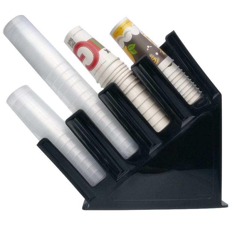 4 Compartments Plastic Cup Holder Full Size Counter Top Organizer Cup ...