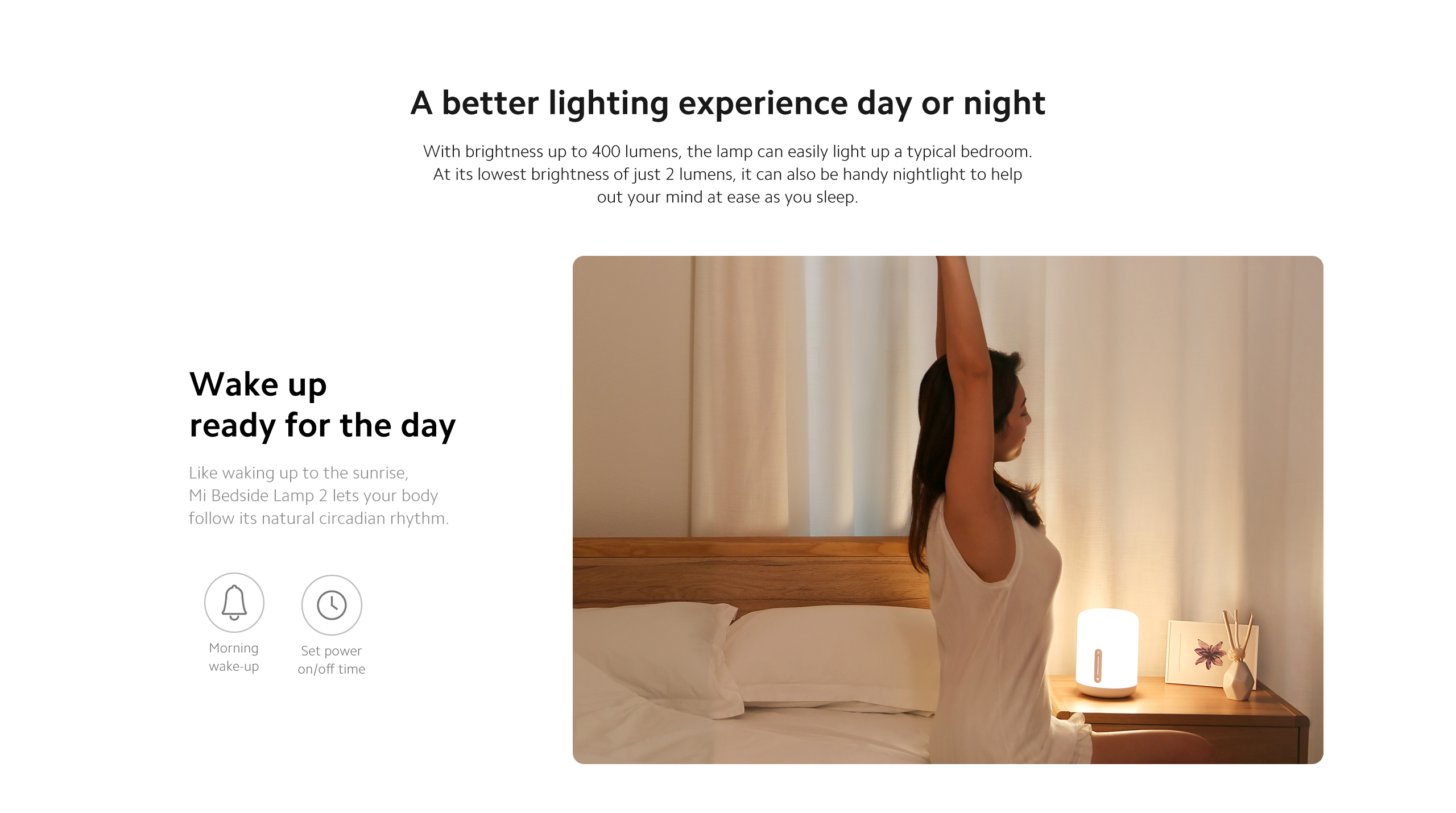 Xiaomi Mi Bedside Lamp 2 | Shopee Malaysia