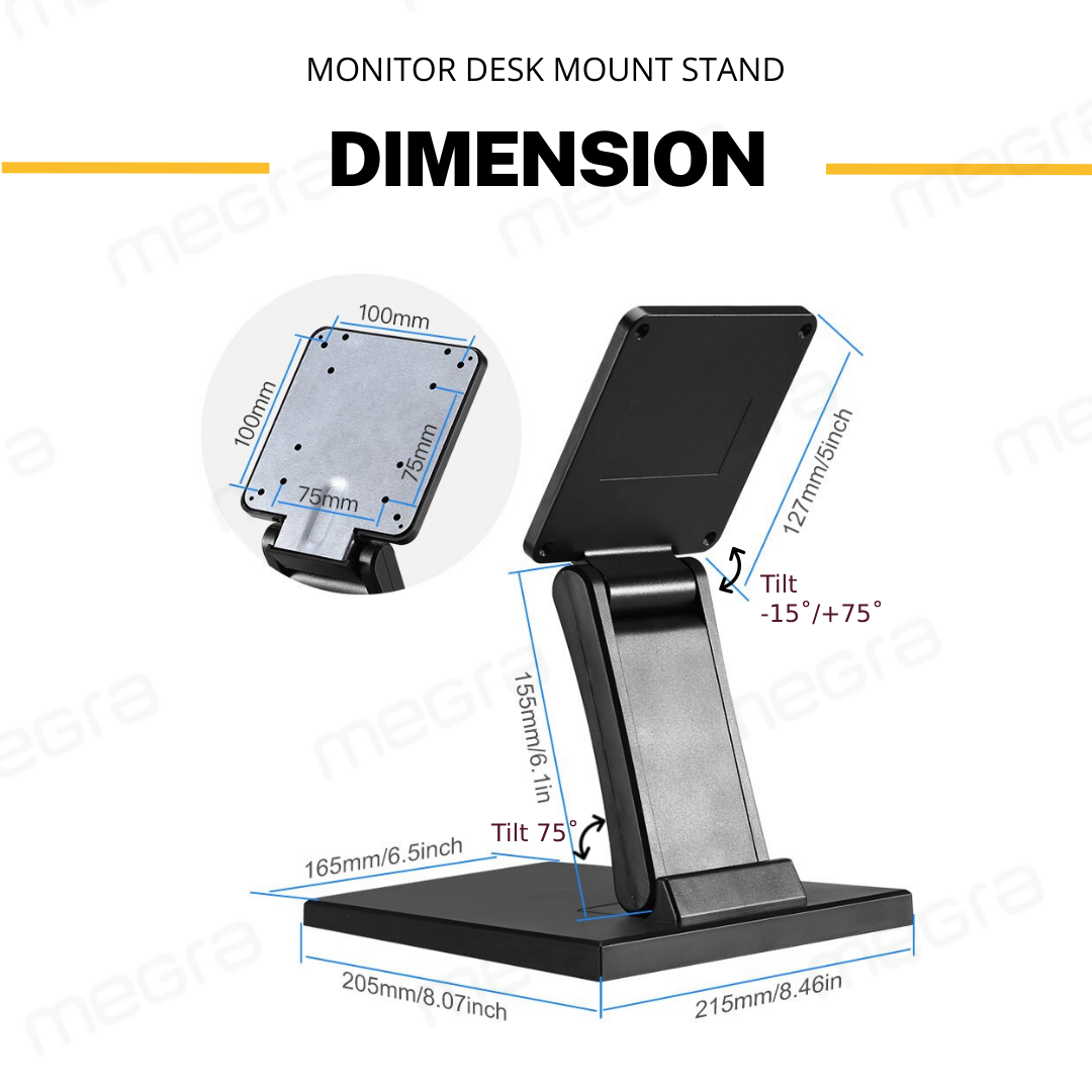 Monitor Stand Foldable Table Top TV Stand Monitor Universal Stand ...