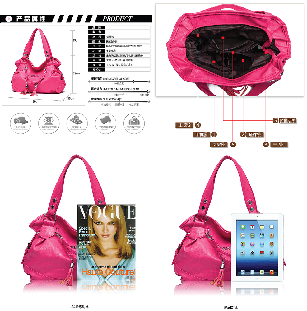 Vissy Beg Tangan / Bahu / Galas / Tote Perempuan Wanita Women Handbag ...