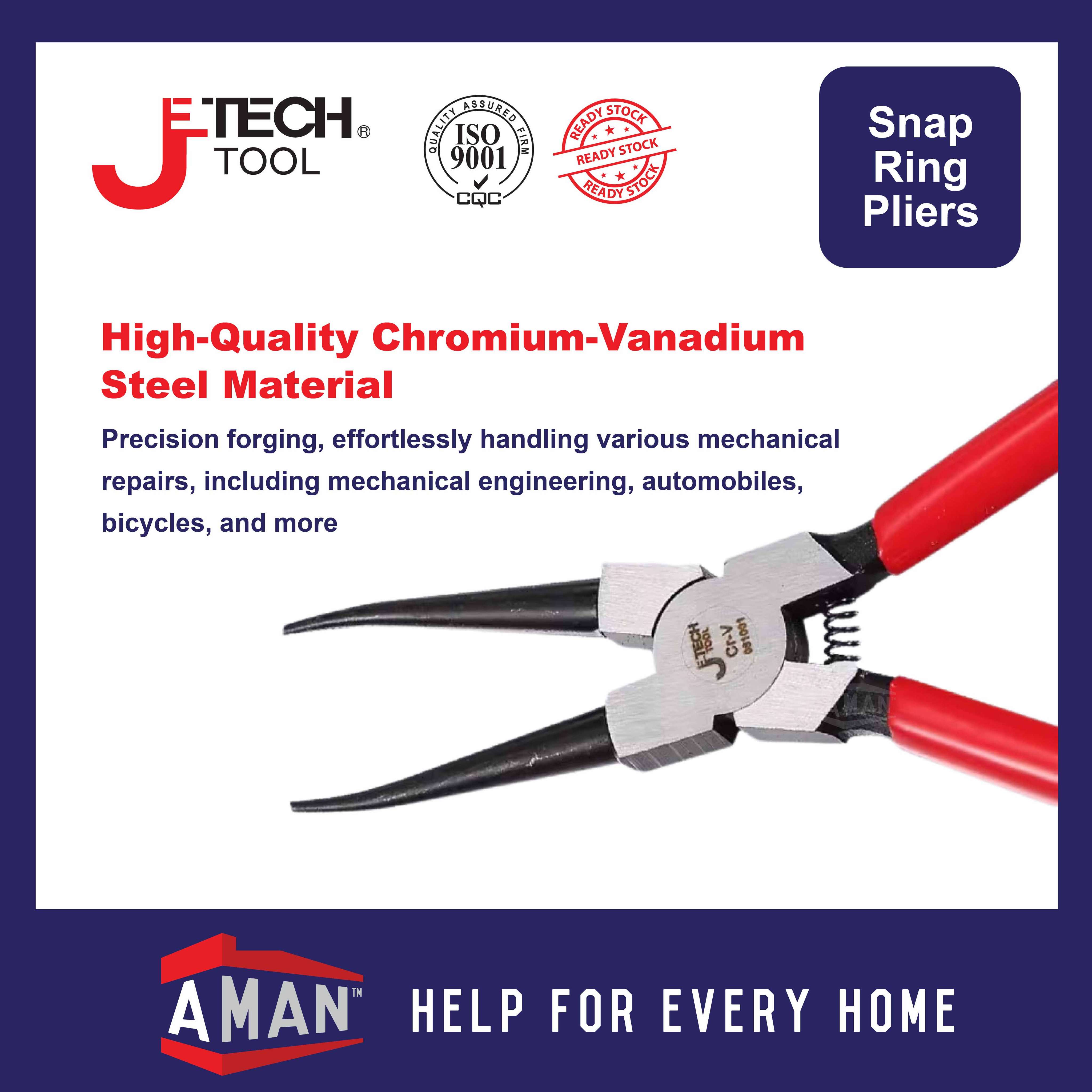 JETECH 7" 9" 13" Circlip Clip Plier Straight Bent Internal External ...