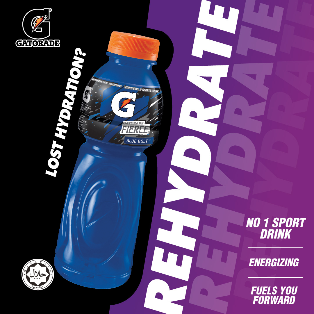 Gatorade Blue Bolt/Lemon Lime/Quiet Storm 515ml x 24 bottles (Carton ...