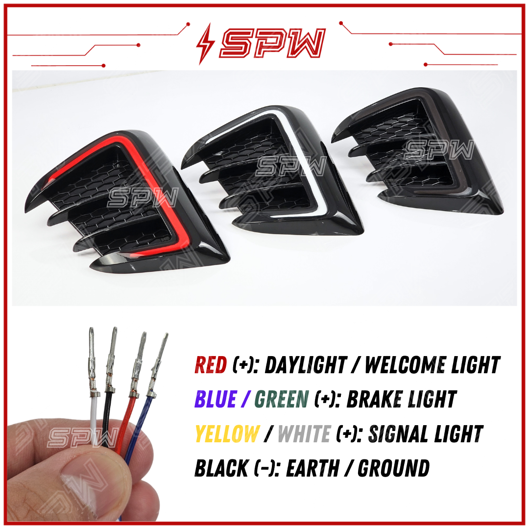 Perodua Myvi G3 MG3 Facelift (2022-2025) RS Reflector Rear Bumper LED ...